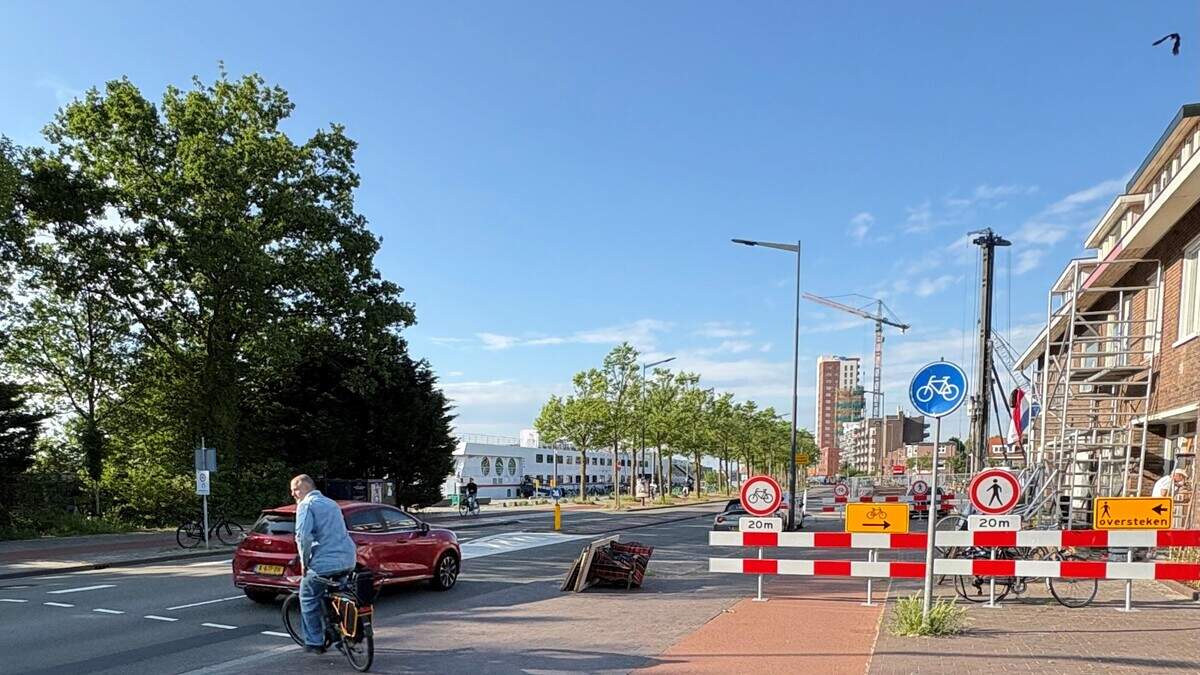 Fietspad Spaarndamseweg anderhalf jaar afgesloten? Dan maar tegen het ...