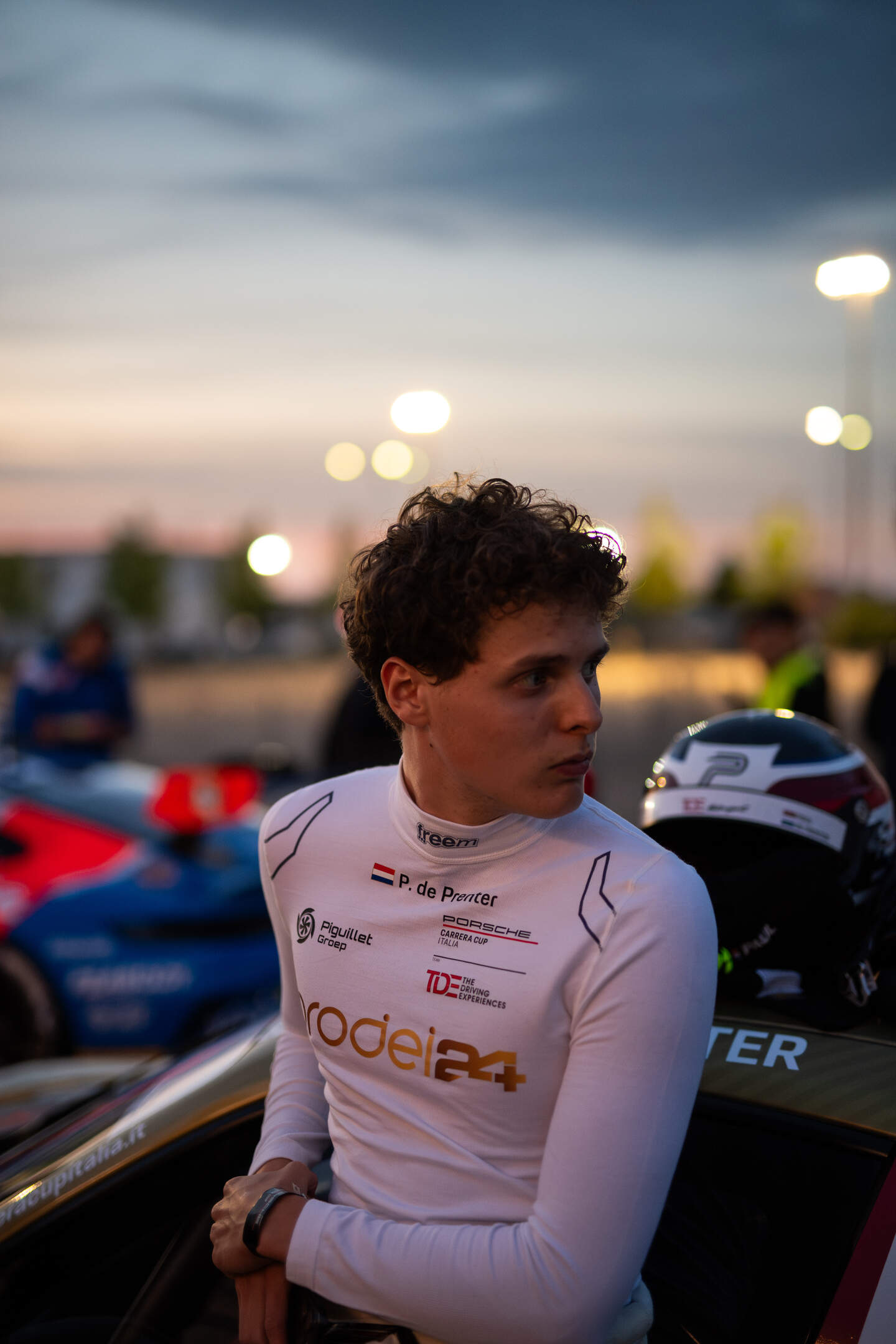 Paul de Prenter (19) zat als Verstappen-fan op de tribune tijdens de ...